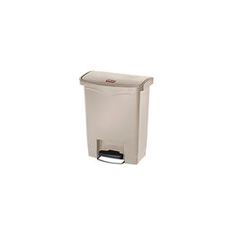 Rubbermaid Treteimer SLIM JIM®, aus Polyethylen, 30 l, beige