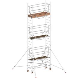 Hymer Fahrger&uuml;st ADVANCED SAFE-T 7075, geschwei&szlig;t, Plattform 2,08 x 0,61 m, Arbeitsh&ouml;he max. 7,25 m
