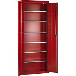 Mauser Magazinschrank, ohne Sichtlagerk&auml;sten, HxBxT 1740 x 680 x 280 mm, einfarbig, feuerrot, ab 3 Stk