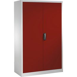 C+P ACURADO Universalschrank, BxT 1200 x 600 mm, lichtgrau / rubinrot