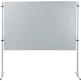 eurokraft basic Funktions-Trennwand, Textilbezug, HxB 1800 x 1200 mm, hellgrau, VE 2 Stk