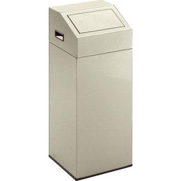 eurokraft pro Wertstoffsammler, selbstl&ouml;schend, Volumen 45 l, BxHxT 320 x 790 x 320 mm, kieselgrau