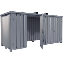 Gasflaschencontainer, ohne Boden, Au&szlig;en-BxT 2100 x 4100 mm kaiserkraft