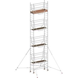 Hymer Fahrger&uuml;st ADVANCED SAFE-T 7075, geschwei&szlig;t, Plattform 2,08 x 0,61 m, Arbeitsh&ouml;he max. 9,25 m