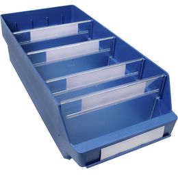 STEMO Regalkasten aus hochschlagfestem Polypropylen, blau, LxBxH 500 x 240 x 150 mm, VE 10 Stk