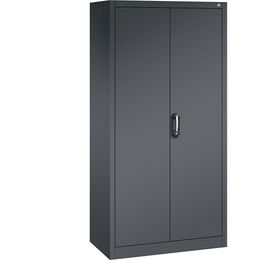 C+P ACURADO Universalschrank, BxT 930 x 500 mm, schwarzgrau / schwarzgrau