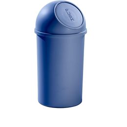 Helit Push-Abfallbehälter, aus Polypropylen, blau, Volumen 25 l, VE 3 Stk