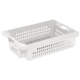 Drehstapelbeh&auml;lter aus HDPE, Volumen 25 l, W&auml;nde und Boden geschlossen, naturwei&szlig; kaiserkraft