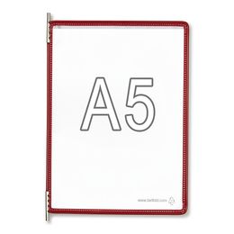 Tarifold Klarsichttafel, VE 10 Stk, f&uuml;r DIN A5, rot