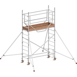 Hymer Fahrger&uuml;st ADVANCED SAFE-T 7075, geschwei&szlig;t, Plattform 2,08 x 0,61 m, Arbeitsh&ouml;he max. 4,25 m