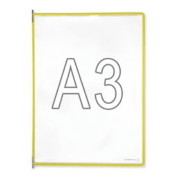 Tarifold Klarsichttafel, VE 10 Stk, f&uuml;r DIN A3, gelb