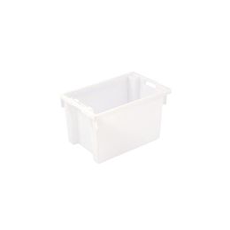 Drehstapelbeh&auml;lter aus HDPE, Volumen 60 l, W&auml;nde und Boden geschlossen, naturwei&szlig; kaiserkraft