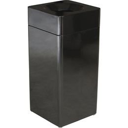 Probbax Abfallbehälter, Stahl, flammverlöschend, Volumen 42 l, BxHxT 350 x 760 x 350 mm, schwarz