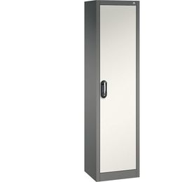 C+P ACURADO Universalschrank, BxT 500 x 400 mm, vulkangrau / perlwei&szlig;