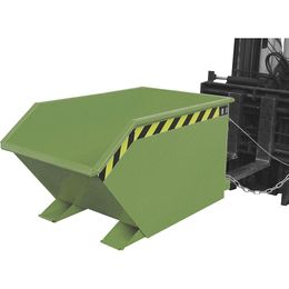 eurokraft pro Sp&auml;nebeh&auml;lter GU-E, Volumen 0,5 m&sup3;, resedagr&uuml;n