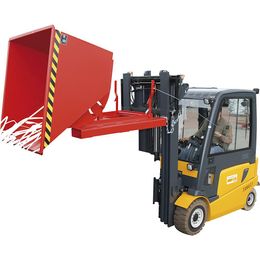 eurokraft pro Kippbeh&auml;lter AK, Volumen 1,5 m&sup3;, feuerrot