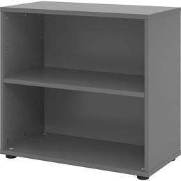 VERA-ZWO - B&uuml;roregal, HxBxT 748 x 800 x 400 mm, 2 Ordnerh&ouml;hen, graphit kaiserkraft