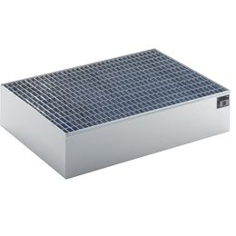Paletten-Auffangwanne, LxBxH 1200 x 800 x 260 mm, feuerverzinkt, mit Gitterrost kaiserkraft