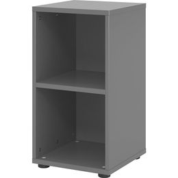 VERA-ZWO - B&uuml;roregal, HxBxT 748 x 400 x 400 mm, 2 Ordnerh&ouml;hen, graphit kaiserkraft