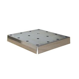 ASECOS Lochblechabdeckung f&uuml;r Bodenauffangwanne, BxTxH 409 x 474 x 107 mm, Edelstahl
