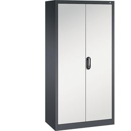 C+P ACURADO Universalschrank, BxT 930 x 500 mm, schwarzgrau / lichtgrau