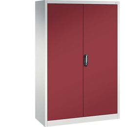 C+P ACURADO Universalschrank, BxT 1200 x 500 mm, lichtgrau / rubinrot