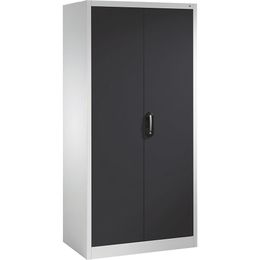 C+P ACURADO Universalschrank, BxT 930 x 600 mm, lichtgrau / schwarzgrau