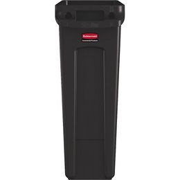 Rubbermaid Abfalleimer SLIM JIM , Volumen 87 l, mit L&uuml;ftungskan&auml;len, braun, ab 3 Stk