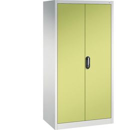 C+P ACURADO Universalschrank, BxT 930 x 600 mm, lichtgrau / viridingrün