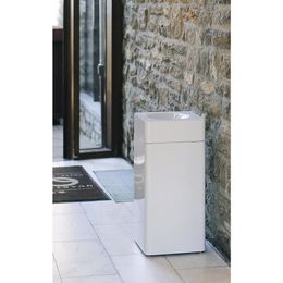 Probbax Abfallbeh&auml;lter, Stahl, flammverl&ouml;schend, Volumen 42 l, BxHxT 350 x 760 x 350 mm, wei&szlig;