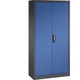 C+P ACURADO Universalschrank, BxT 930 x 400 mm, schwarzgrau / enzianblau, ab 2 Stk