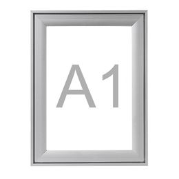Premium-Klapprahmen, Aluminiumprofil, VE 2 Stk, f&uuml;r DIN A1, HxB 895 x 648 mm kaiserkraft