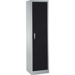 C+P ACURADO Universalschrank, BxT 500 x 400 mm, lichtgrau / schwarzgrau