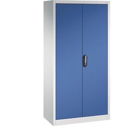 C+P ACURADO Universalschrank, BxT 930 x 500 mm, lichtgrau / enzianblau