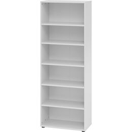 VERA-ZWO - B&uuml;roregal, HxBxT 2156 x 800 x 400 mm, 6 Ordnerh&ouml;hen, lichtgrau kaiserkraft