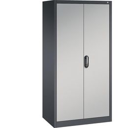 C+P ACURADO Universalschrank, BxT 930 x 600 mm, schwarzgrau / weißaluminium