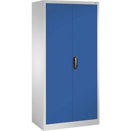 C+P ACURADO Universalschrank, BxT 930 x 600 mm, lichtgrau / enzianblau