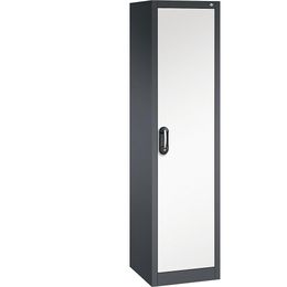 C+P ACURADO Universalschrank, BxT 500 x 500 mm, schwarzgrau / reinwei&szlig;