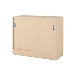 Schrank Chicago mit Schiebet&uuml;ren, HxBxT 948 x 1215 x 400 mm, Birke kaiserkraft
