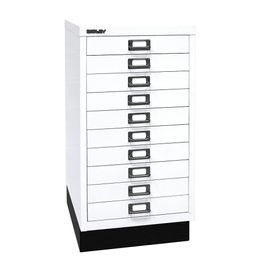 Bisley MultiDrawer&trade; 29er Serie, mit Sockel, DIN A3, 10 Schubladen, verkehrswei&szlig;