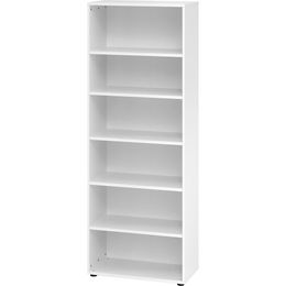 VERA-ZWO - Büroregal, HxBxT 2156 x 800 x 400 mm, 6 Ordnerhöhen, weiß kaiserkraft