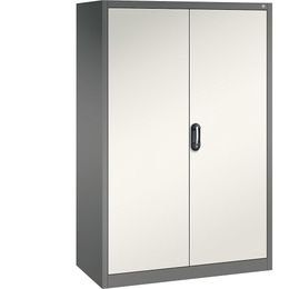 C+P ACURADO Universalschrank, BxT 1200 x 600 mm, vulkangrau / perlweiß