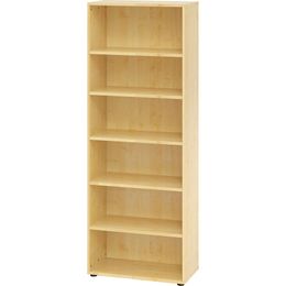VERA-ZWO - B&uuml;roregal, HxBxT 2156 x 800 x 400 mm, 6 Ordnerh&ouml;hen, Ahorn-Dekor kaiserkraft