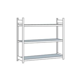 Schulte Weitspannregal, gesteckt, HxBxT 2000 x 2250 x 600 mm, Stahlb&ouml;den, Grundregal