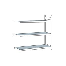 Schulte Weitspannregal, mit Stahlboden, Höhe 2000 mm, Spannweite 2000 mm, Anbauregal, Tiefe 800 mm