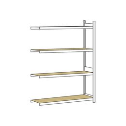 Schulte Weitspannregal, gesteckt, HxBxT 2500 x 1500 x 600 mm, Spanplatten, Anbauregal