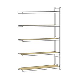Schulte Weitspannregal, mit Spanplatte, Höhe 3000 mm, Spannweite 2000 mm, Anbauregal, Tiefe 500 mm