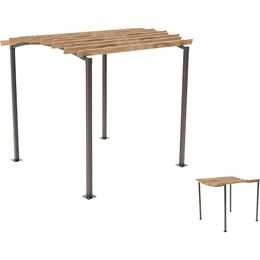 PROCITY Pergola OZEAN, Grundeinheit, HxB 2910 x 3020 mm, anthrazitgrau
