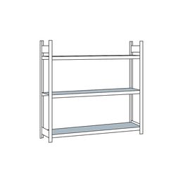 Schulte Weitspannregal, gesteckt, HxBxT 2000 x 2250 x 400 mm, Stahlb&ouml;den, Grundregal