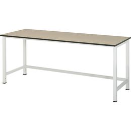Rau Arbeitstisch für Arbeitsplatzsystem Serie 900, Höhe 825 - 1025 mm, MDF-Platte, Breite 2000 mm